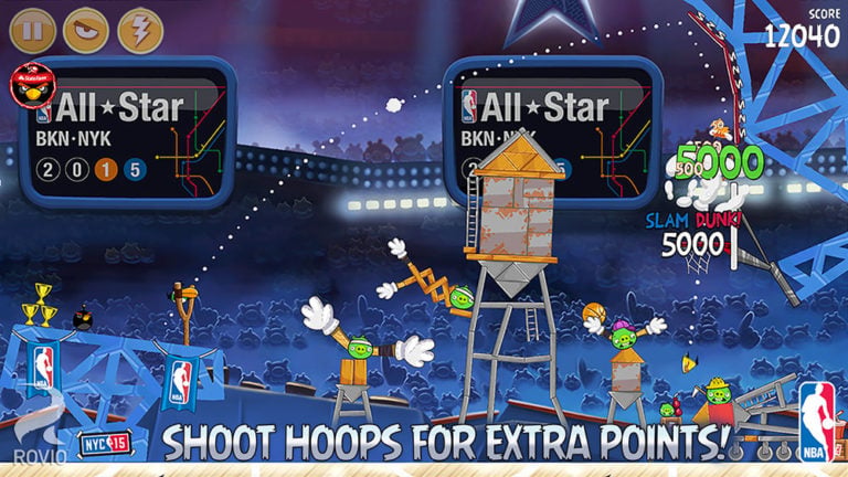 Angry Birds Seasons updated with a basketball themed episode called NBA ...