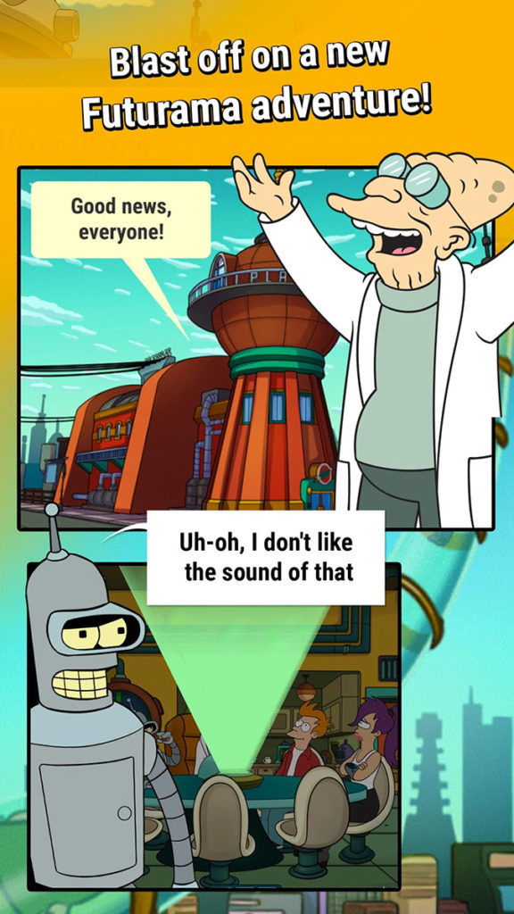 Futurama: Game of Drones is a match-4 puzzle game that is now available ...