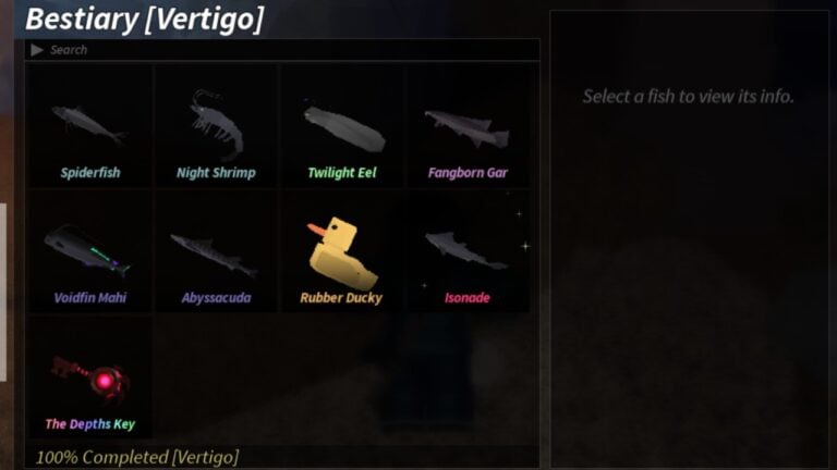 Fisch Vertigo Bestiary Guide - How To Catch Everything - Droid Gamers