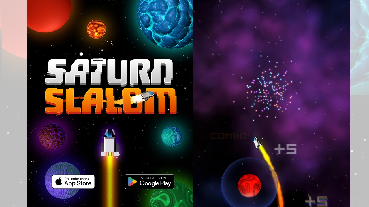Noodlecake Drops Saturn Slalom, an Arcade-Style Obstacle Course Game