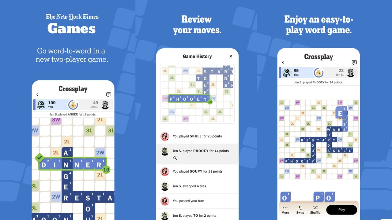 Two-Player Word Game New York Times Crossplay: Play and Spell Launches ...